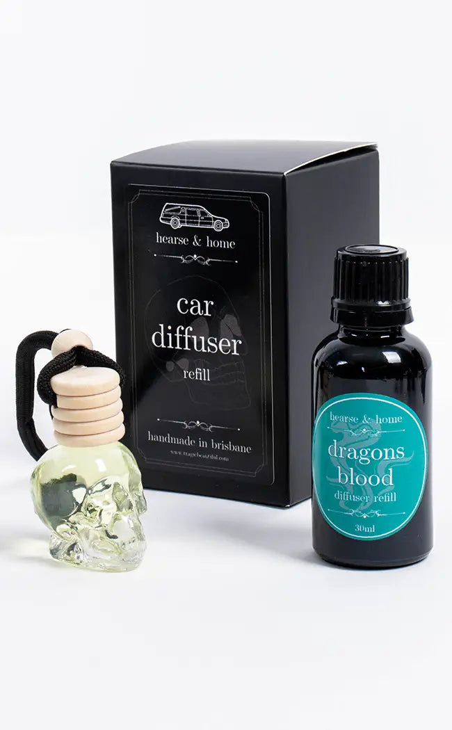 Dragons Blood Skull Car Diffuser | Gothic Car Accessories