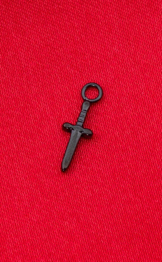Titanium Dangle Charm | Dagger [Black]