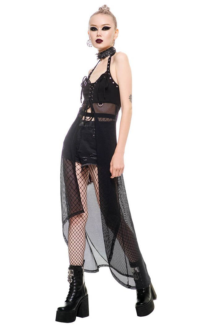 Darklist Studded Duster | Killstar Australia | Alternative Fashion