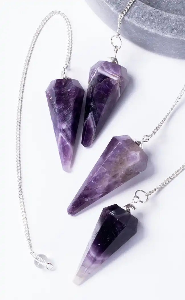 Faceted Amethyst Pendulum | Shop Crystals & Divination in Australia