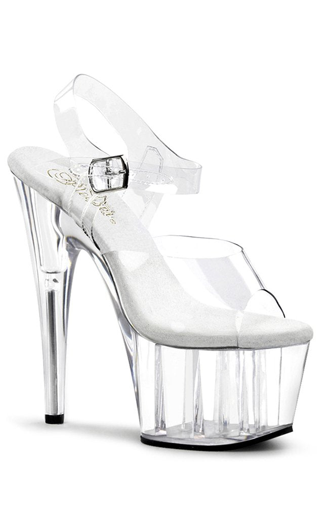 Pleaser ADORE-708 Clear Platform Heels