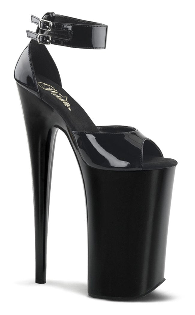 Pleaser BEYOND-089 Black Patent 10 Inch Heels