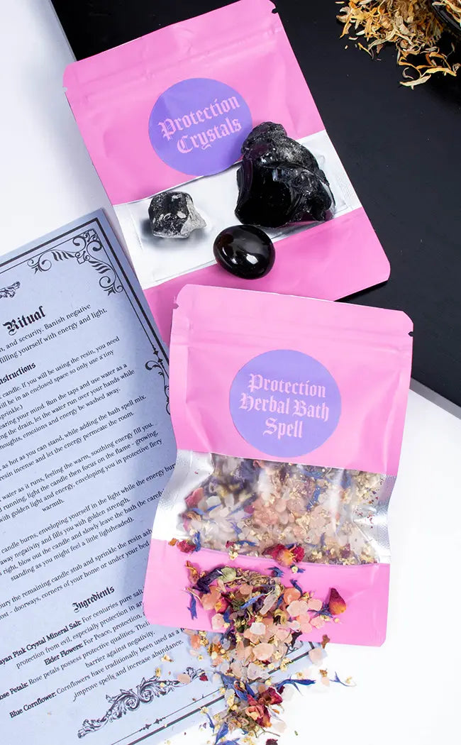 Bath Ritual Spell Kit | Protection | Ritual Spell Tools