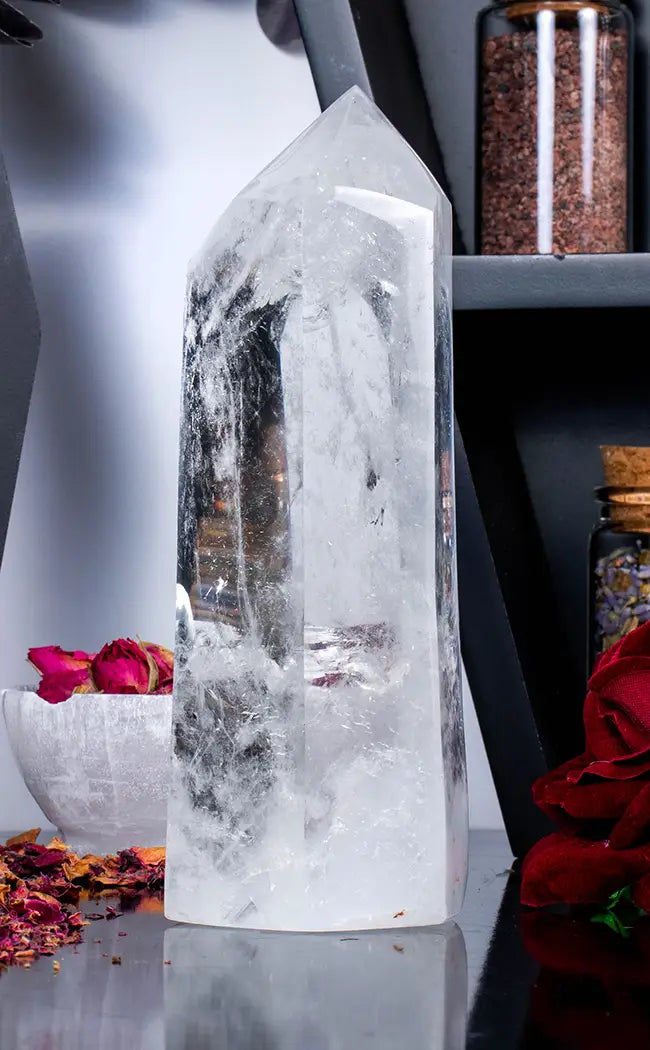 Beautiful Quality Clear Quartz Tower | XXL | Crystal Supplies