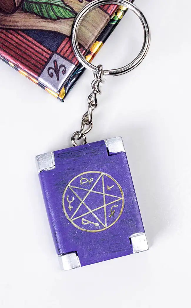 Book of Shadows Keychain | Gothic Keyrings, Accessories and Gifts