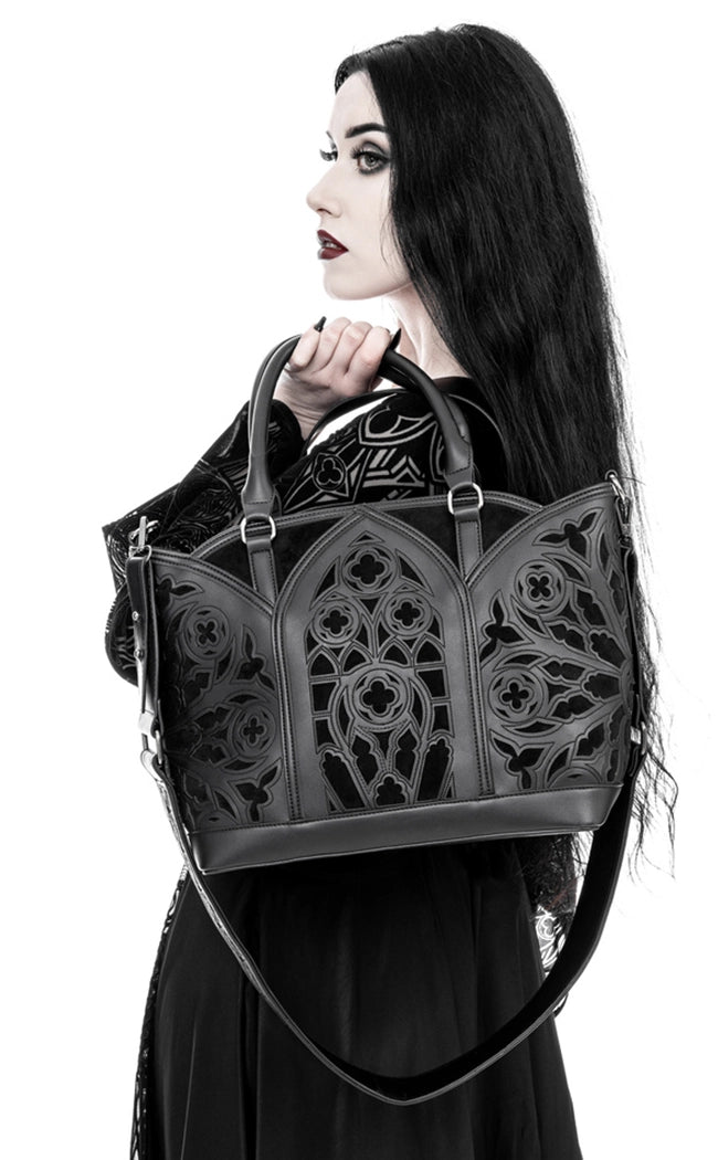 Catacombs Trad Goth Cathedral Gothic Shopper Shoulder Bag by Restyle