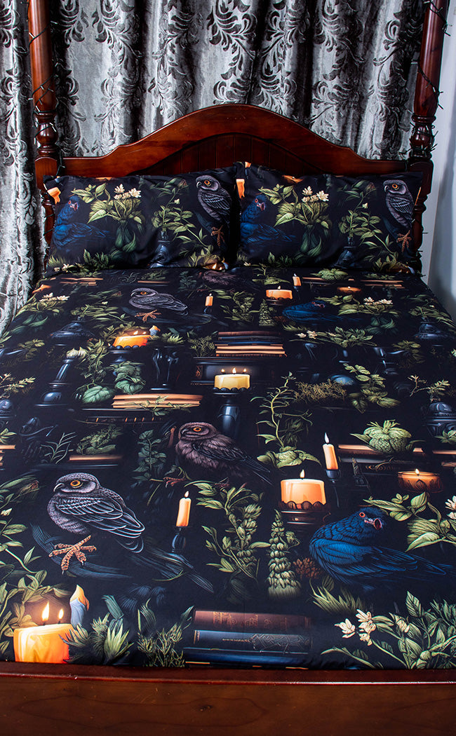 Dark Library Quilt Cover Set & Pillowcases | Gothic Home Decor
