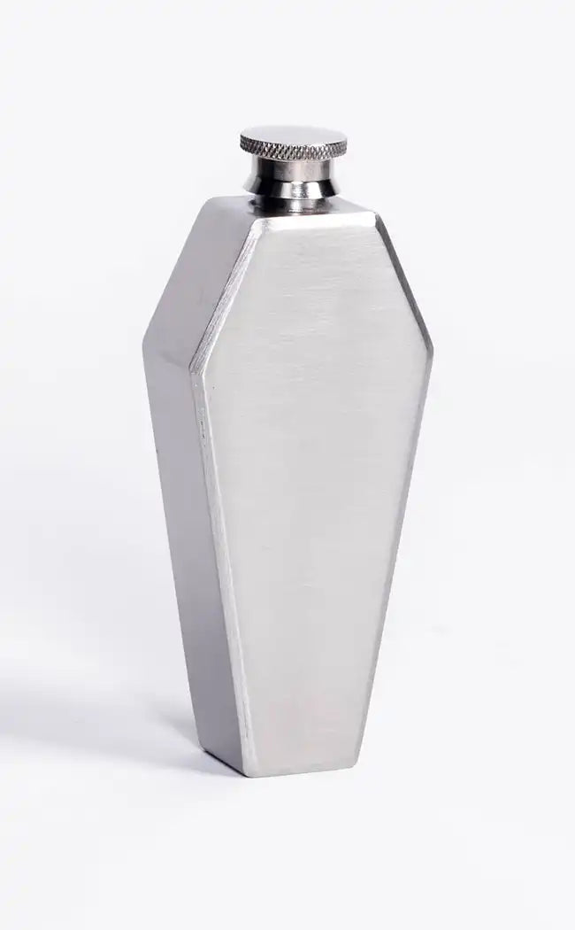 Eulogy Coffin Metal Flask | Gothic Gifts | Goth Homewares & Decor