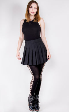 Fence Net Side Tights | Gothic Alternative Lingerie & Hosiery