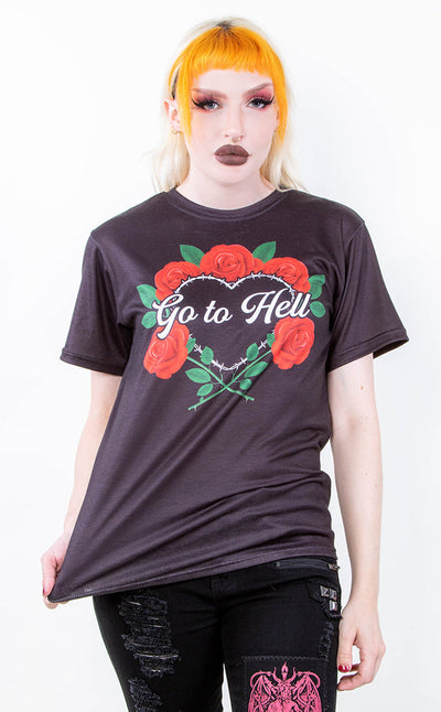 Go To Hell T-Shirt | Gothic Clothing Australia - Tragic Beautiful