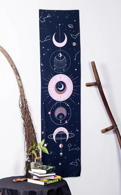Lunar Cycle Altar Cloth / Table Runner | Witchcraft Tools Australia