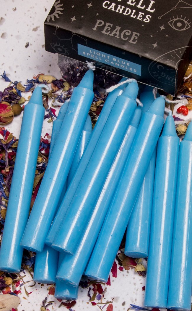 Light Blue Peace Spell Candles | Witchcraft & Magic Supplies