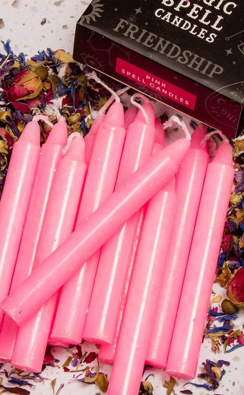 Pink Friendship Spell Candles | Wicca, Witchcraft and Spell Supplies