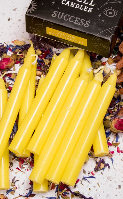 Yellow Success Spell Candles | Wicca, Witchcraft and Spell Supplies