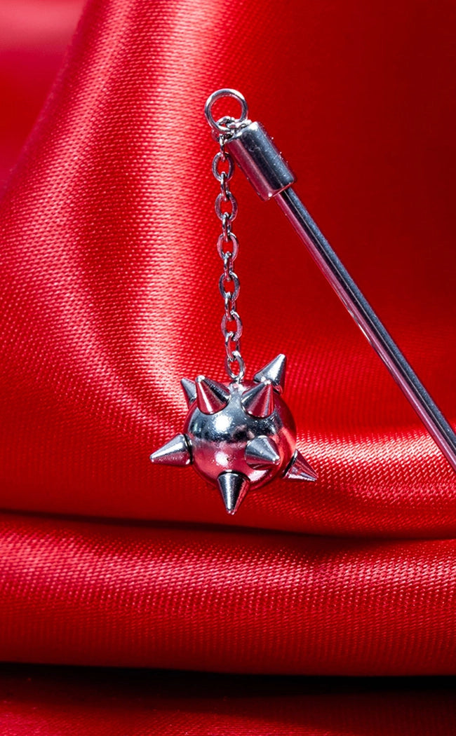 Morningstar Industrial Barbell [Silver] | Gothic Body Piercings