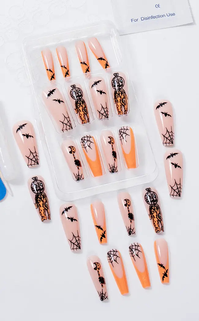 Nail Set | Scarecrow | Gothic Fake Nails & Beauty Australia