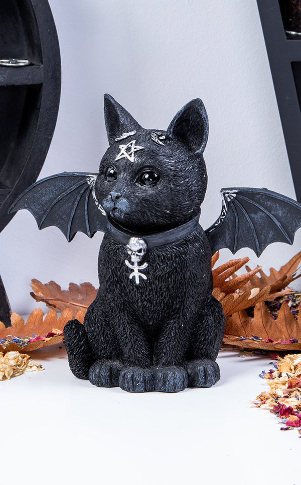 Cute Vampire Cat Witch Statue | Gothic Gifts | Afterpay