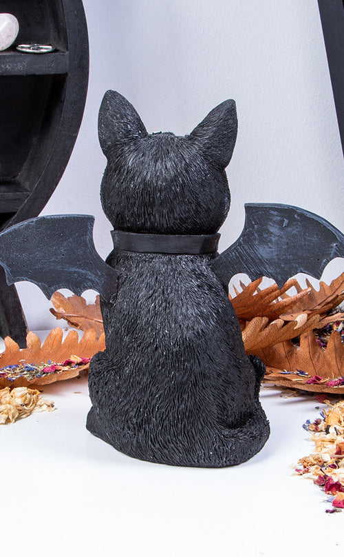 Cute Vampire Cat Witch Statue | Gothic Gifts | Afterpay