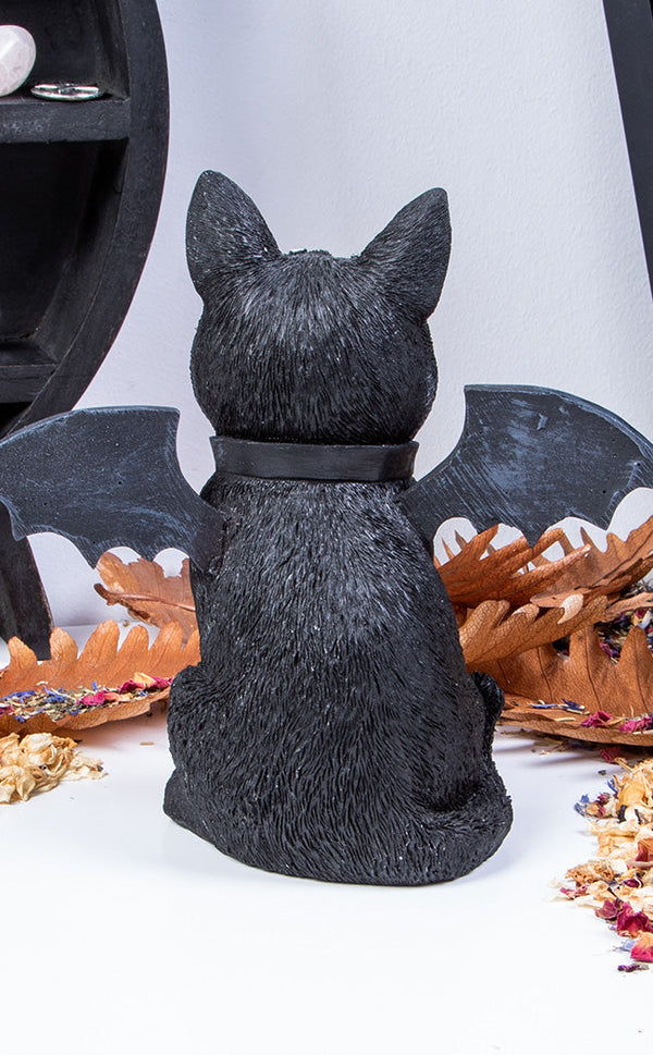 Cute Vampire Cat Witch Statue | Gothic Gifts | Afterpay