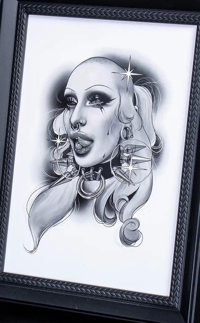 No Mercy A4 Art Print | Shop deathbypiss Tattoo Prints Australia