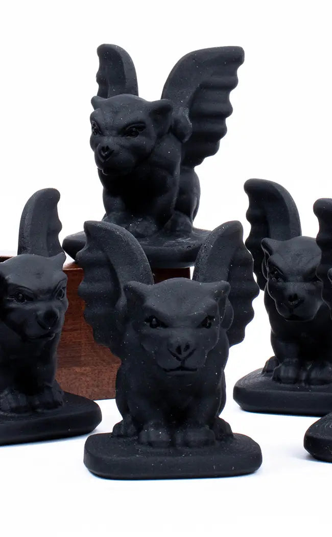 Obsidian Crystal Gargoyle Large | Carved Crystals Witchcraft