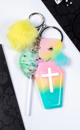Pastel Candy Coffin Keychain | Alternative & Goth Jewellery Australia