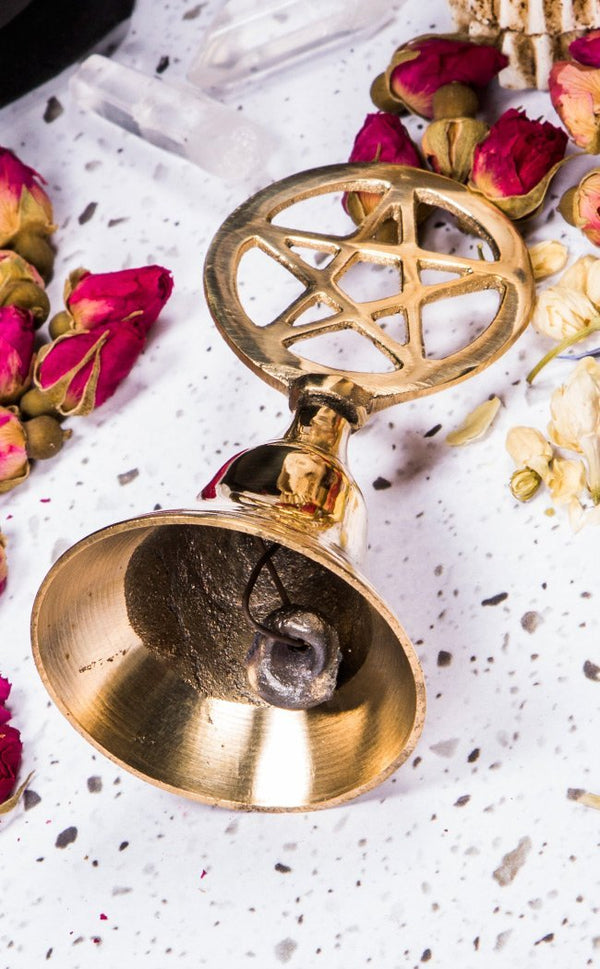 Pentacle Brass Bell | Witchcraft Supplies Australia