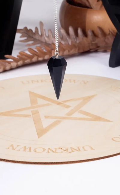 Pentacle Pendulum Set | Shop Pagan Divination Tools - Tragic Beautiful