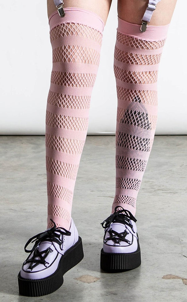 Sheena Fishnet Stockings | Killstar Australia | Pastel Goth Fashion