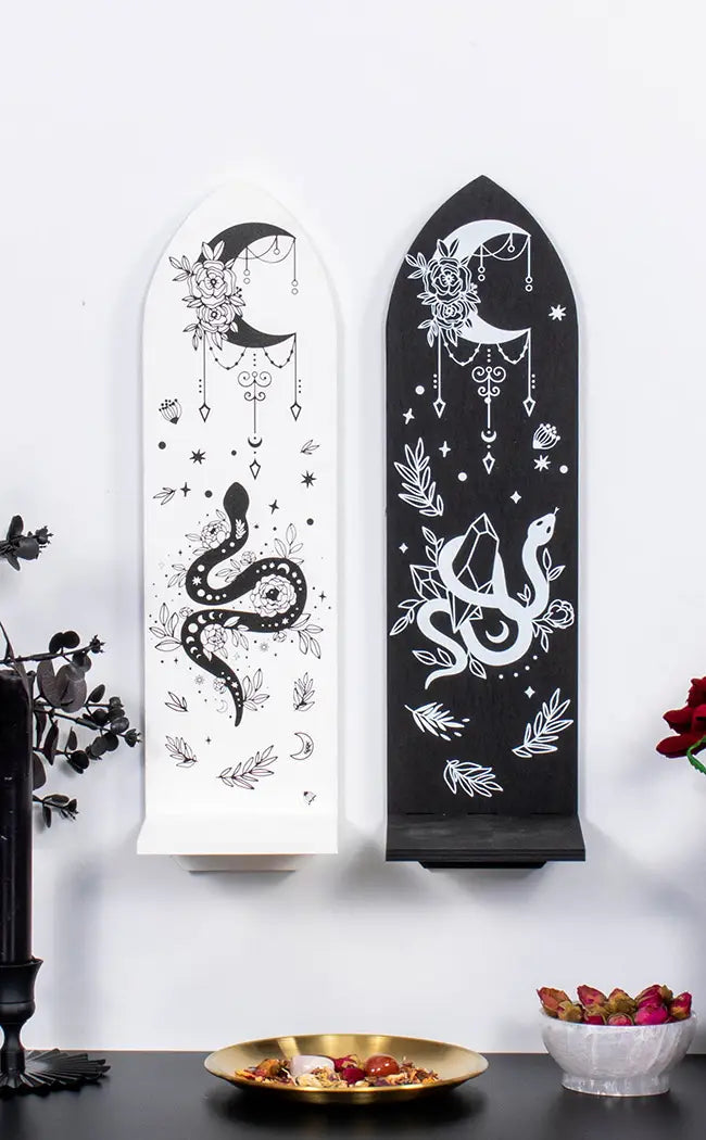 Snake Duo Wall Shelf Set | Gothic Decor Gifts & Homewares
