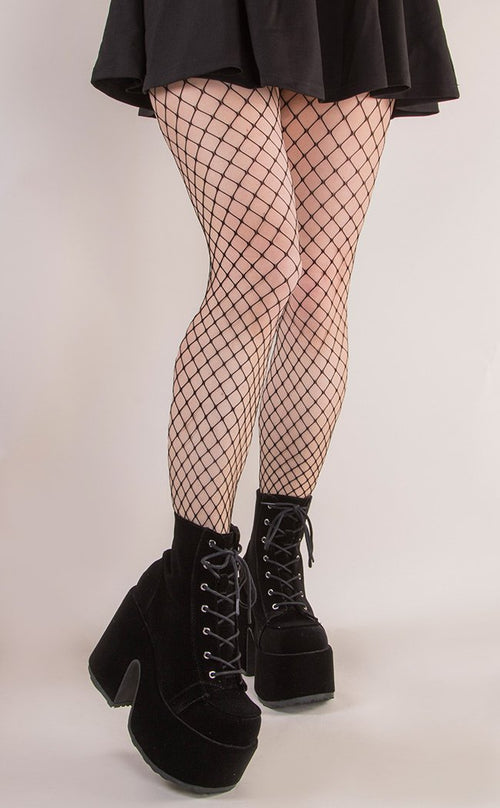 Fishnet Stockings & Tights | Gothic Lingerie & Hosiery
