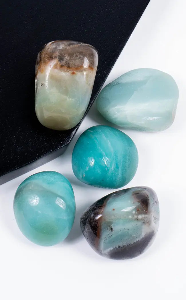 Tumbled Stones | Caribbean Calcite | Witchy Crystals & Energy Healing
