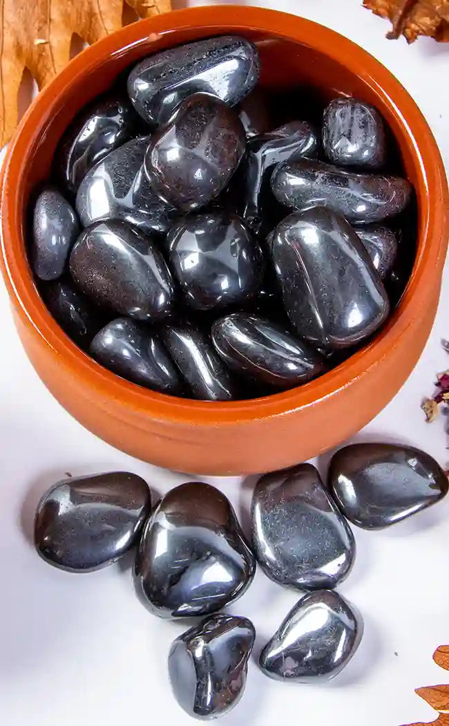 Hematite Tumbled Stones | Shop Ethical Crystals for Energy Healing