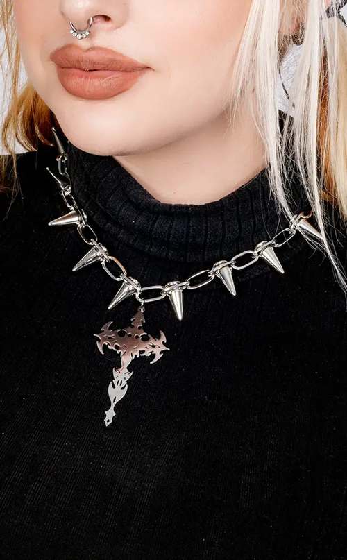 Ungodly Cravings Necklace | Cold Black Heart | Punk & Goth Jewellery