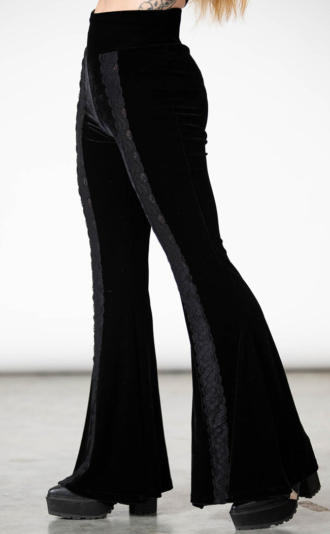 Verna Velvet Bell Bottoms | Killstar Australia | Alt Gothic Clothing