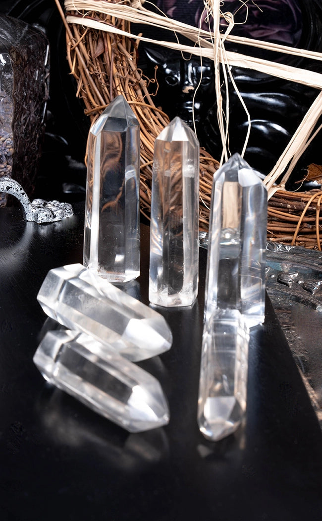 AAA Grade Clear Quartz Perfect Clarity Crystal Tall Points