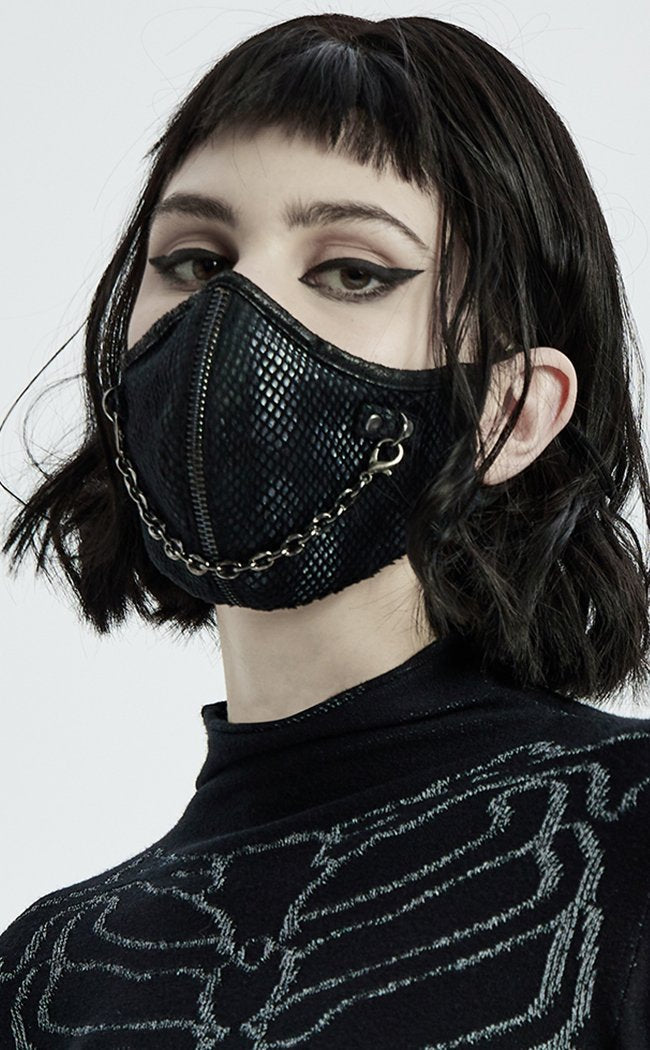 Punk Rave Australia | Serpentine Face Mask | Alt Gothic Accessories
