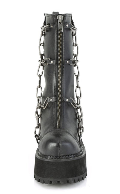 Demonia ASSAULT-66 Black Combat Boots | Gothic Alt Shoes Australia