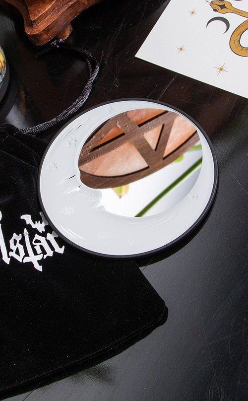 Astral Body Round Moon Hand Mirror | Killstar Australia | Alt Decor