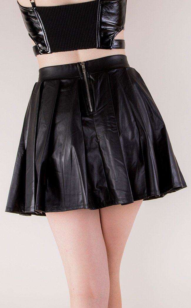 Music Legs Australia | Britney Pleated Mini Skirt | Goth Alt Bottoms