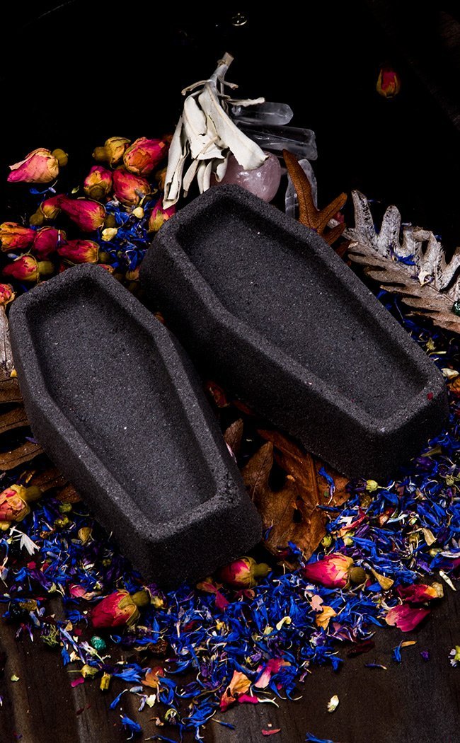 Bath Bomb | Coffin Bomb Nu Goth Pink and Black Vegan