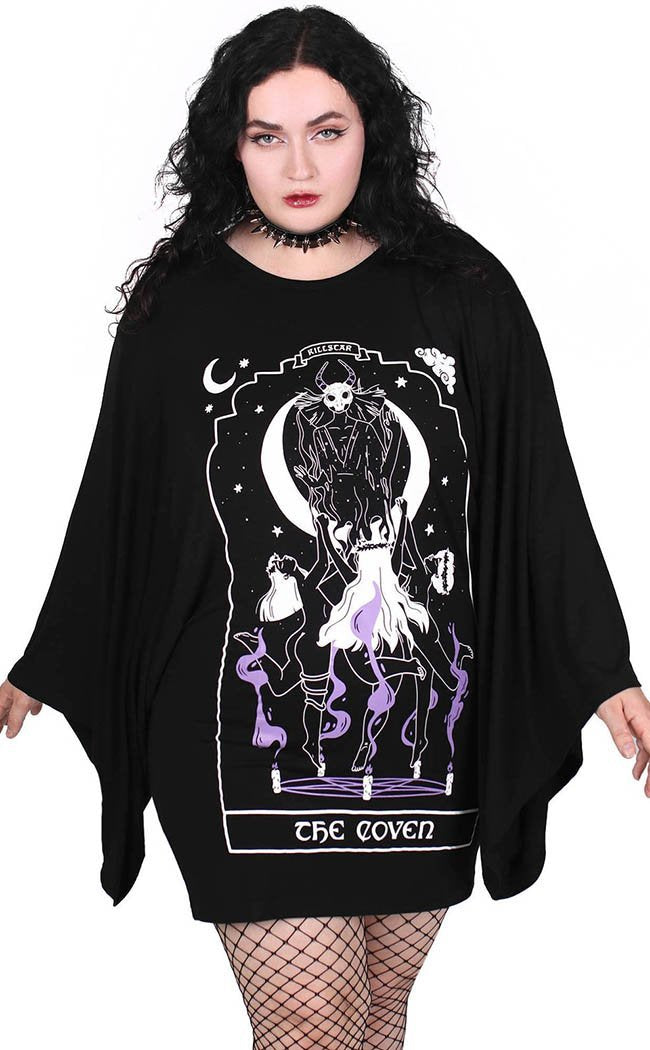 Killstar Australia | Coven Kimono Tunic Dress | Witchy Gothic Clothing