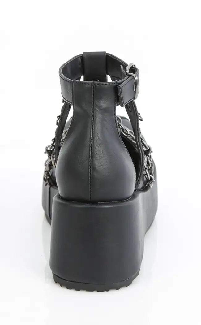 CUBBY-28 Platform Cage Chained Shoes