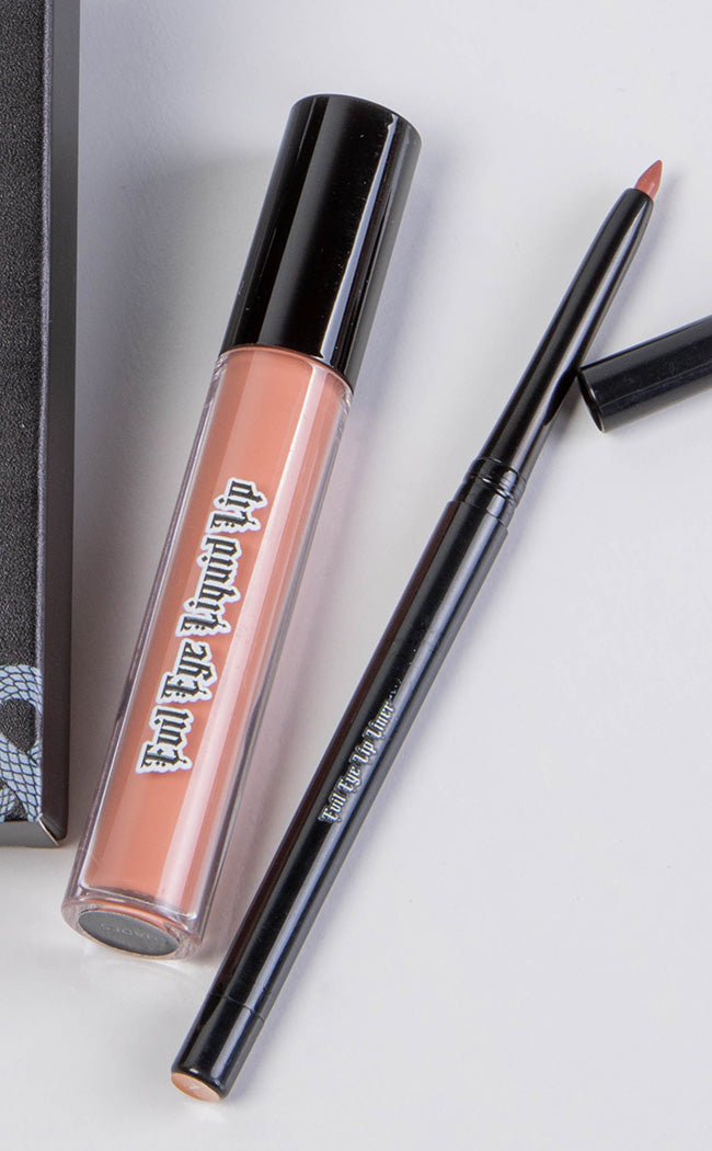 Hades Peachy Nude Lip Kit | Evil Eye Vegan Gothic Cosmetics Australia