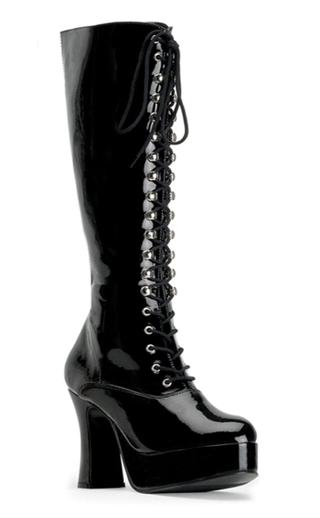 EXOTICA-2020 Blk Pat Boots