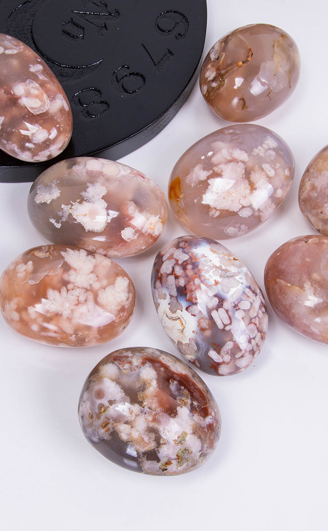 Flower Agate Palm Stone | Shop Crystals & Altar Tools Australia
