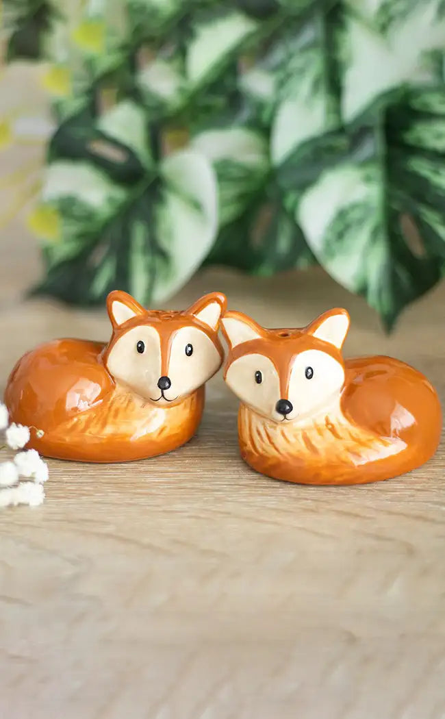 Fox Salt and Pepper Shakers