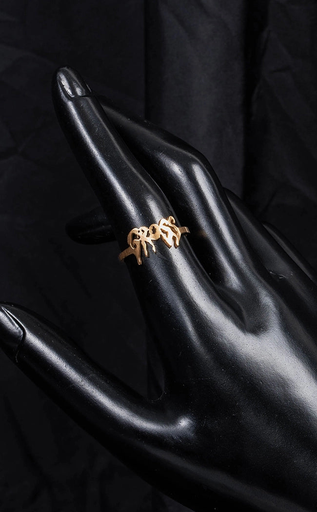 Gold Gross Ring