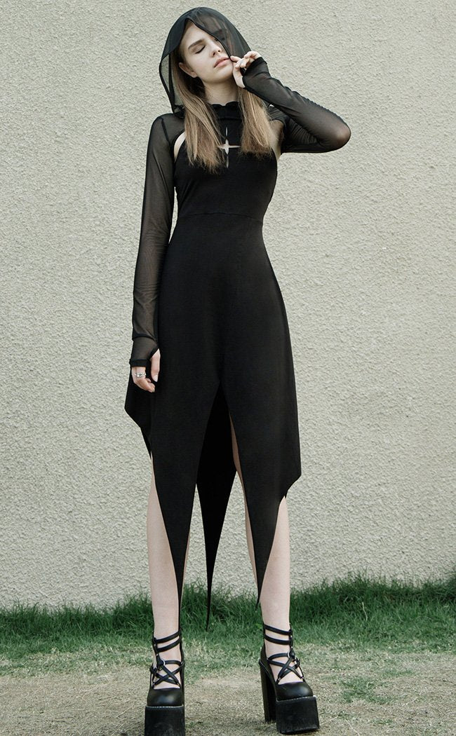 Punk Rave Australia | Grave Encounters Hooded Dress | Gothic Clothing