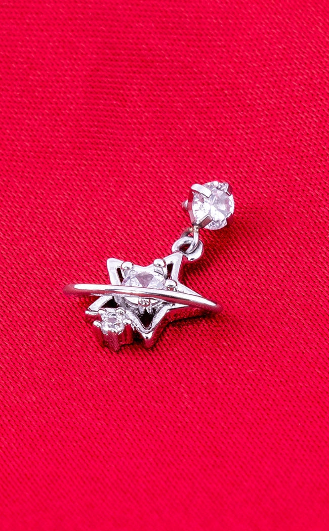 Internally Threaded Piercing Top Celestial Star| Goth Body Piercings